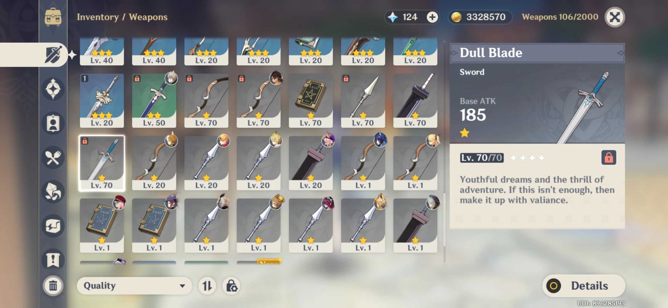 I maxed every 1-star weapon Genshin Impact | HoYoLAB