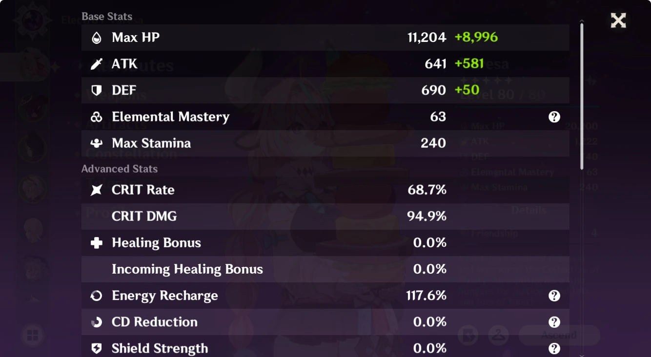 New verasa stats Genshin Impact | HoYoLAB