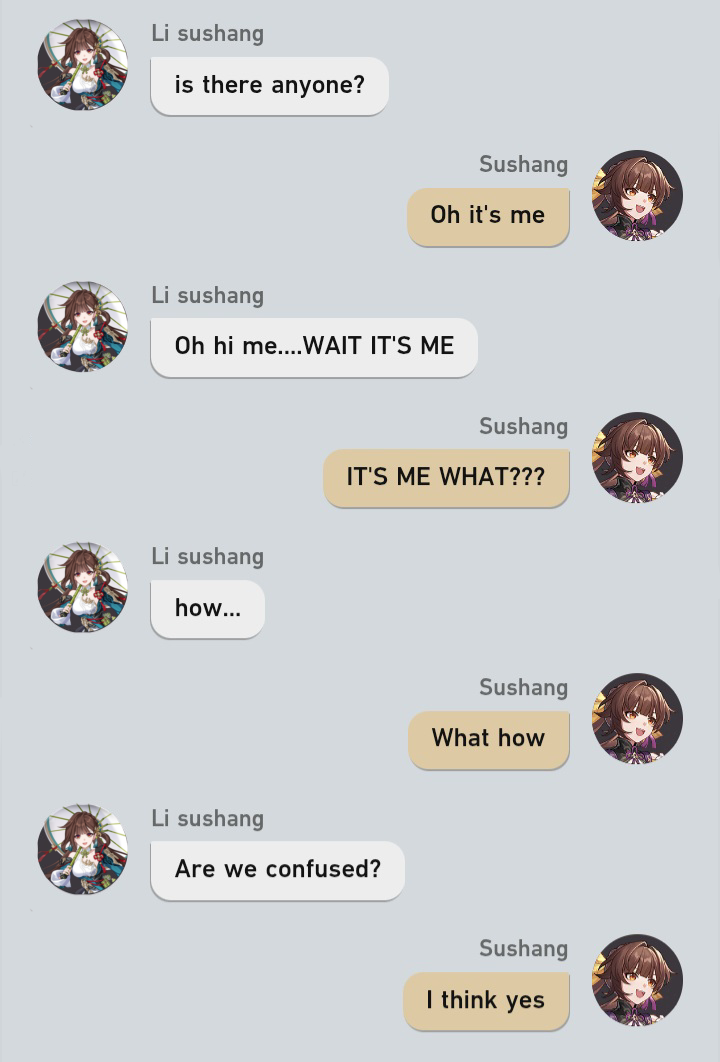 Sushang message Li Sushang ( by @Ping-lighterwife ) Honkai Impact 3rd ...