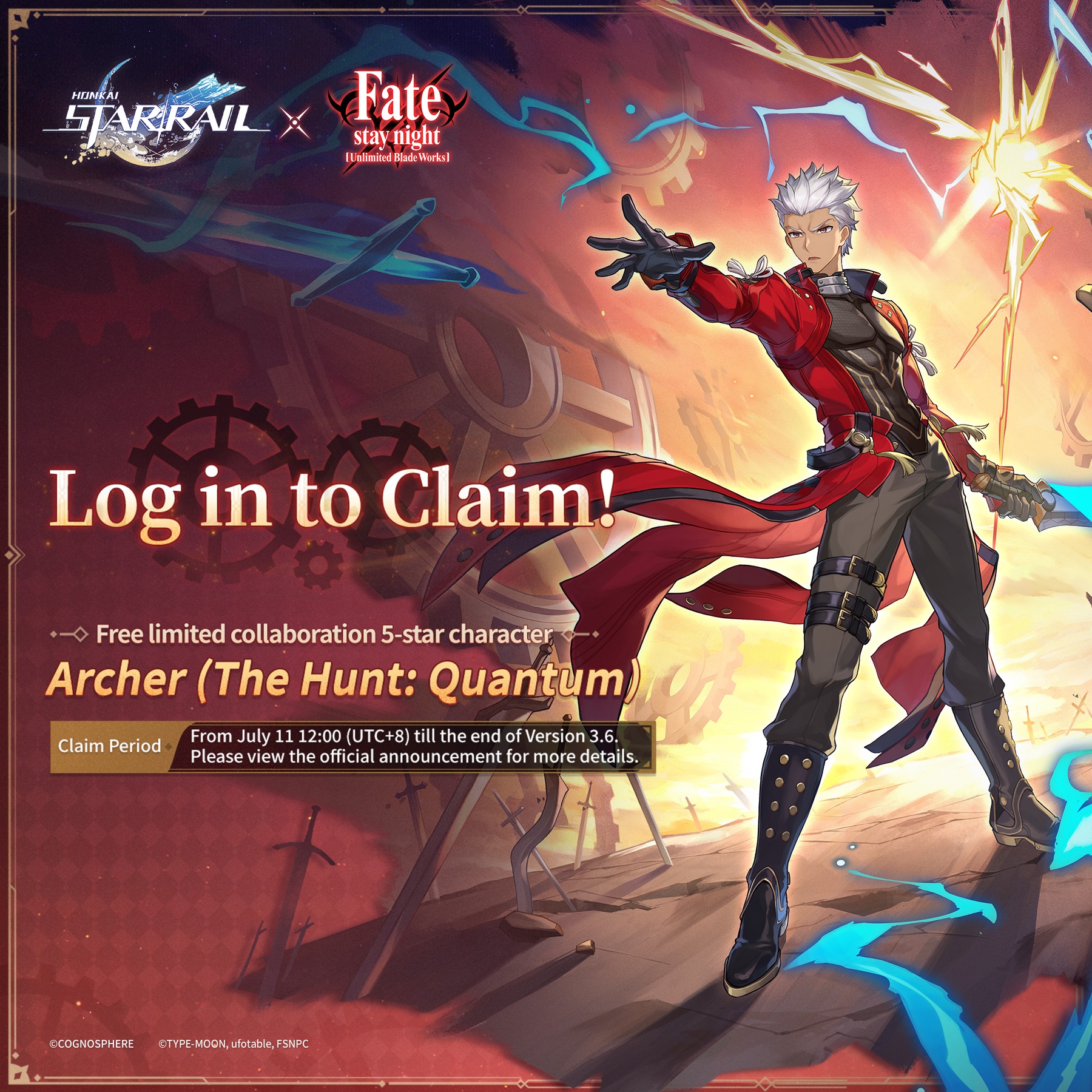 Its offical boys and girls we are getting free Archer who is the FIRST QUANTUM character Honkai ...