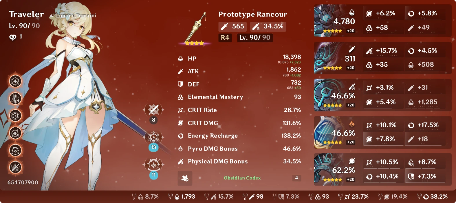 C6 Pyro Traveler Genshin Impact | HoYoLAB