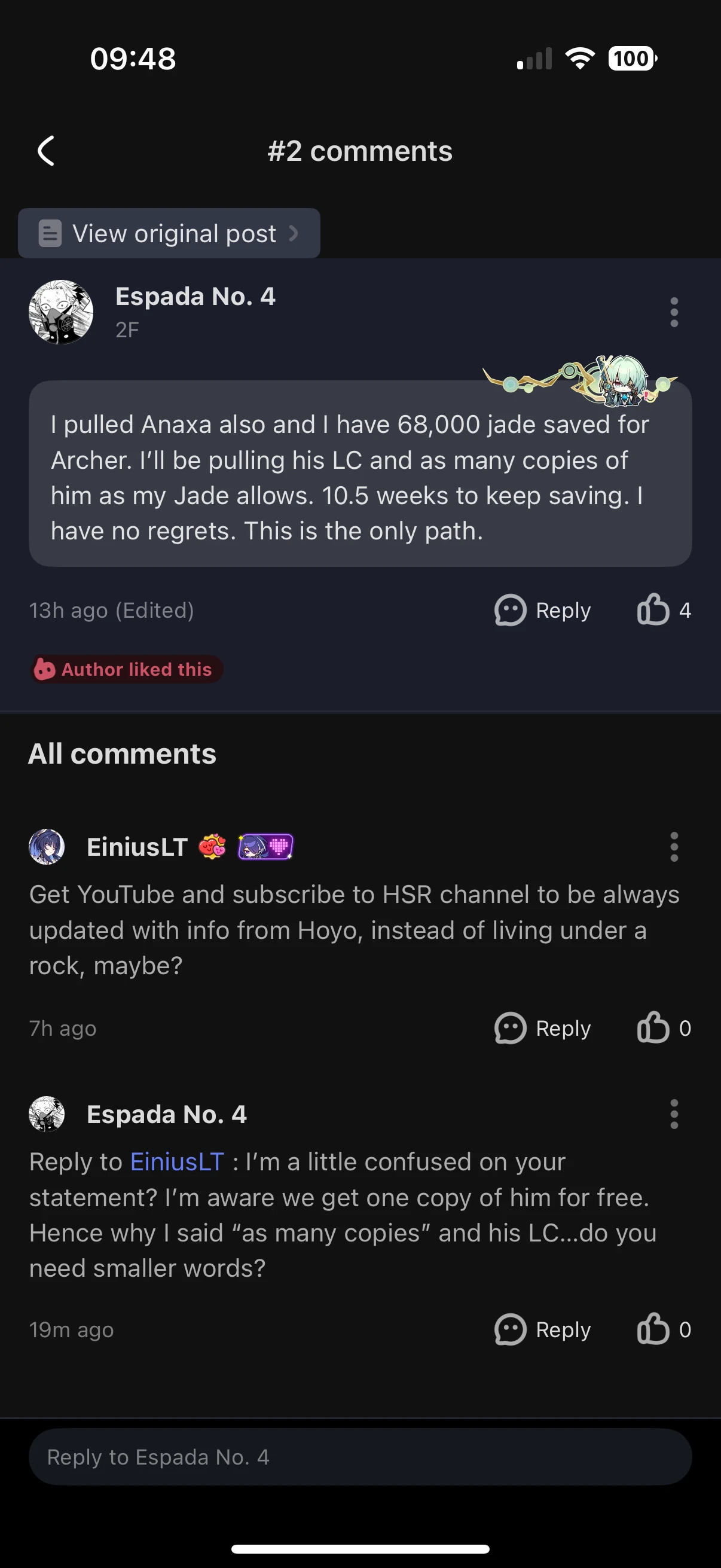 Lacking in reading comprehension Honkai: Star Rail | HoYoLAB