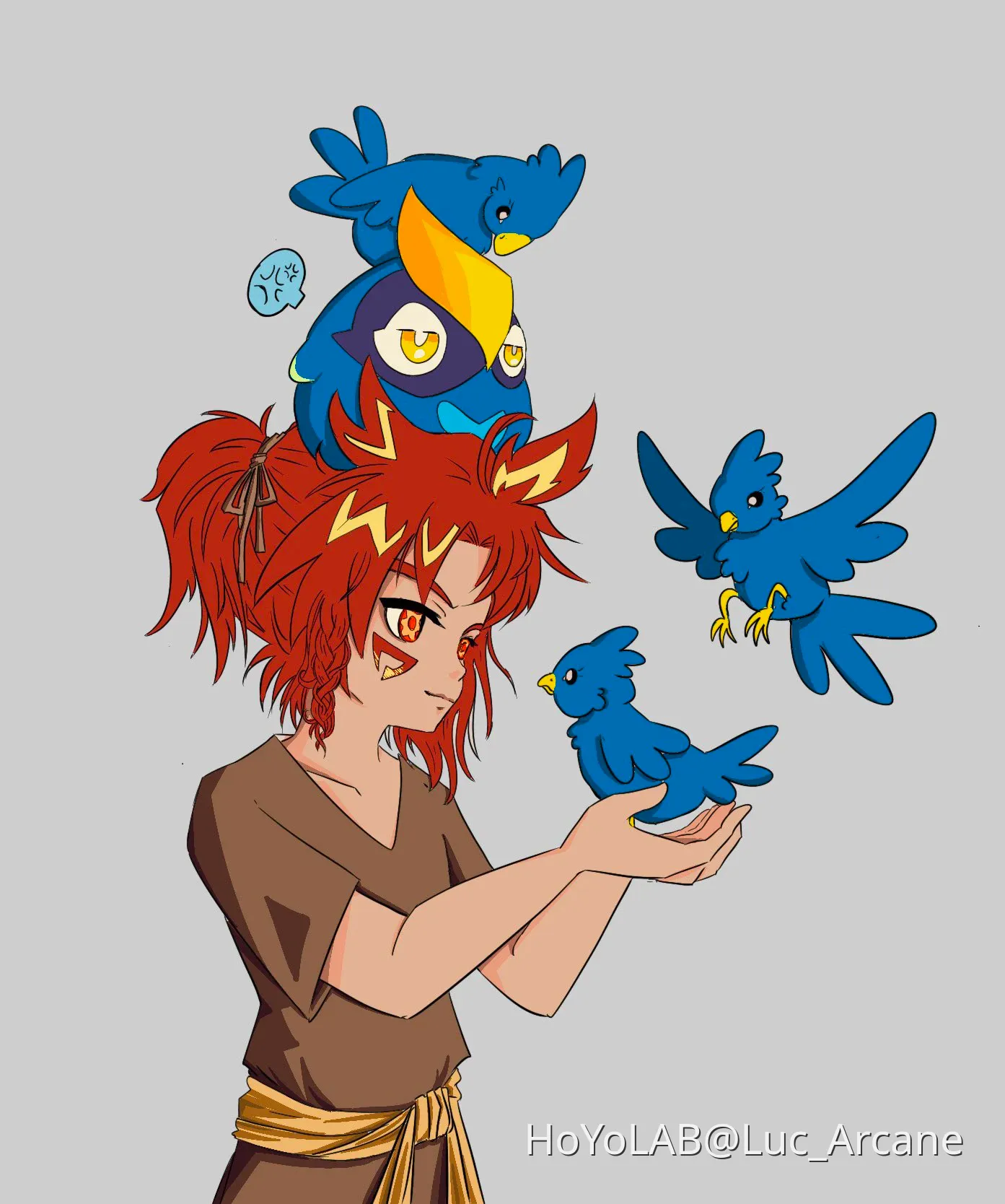 I decided to write some "profile dialoque texts" like he was playable ...