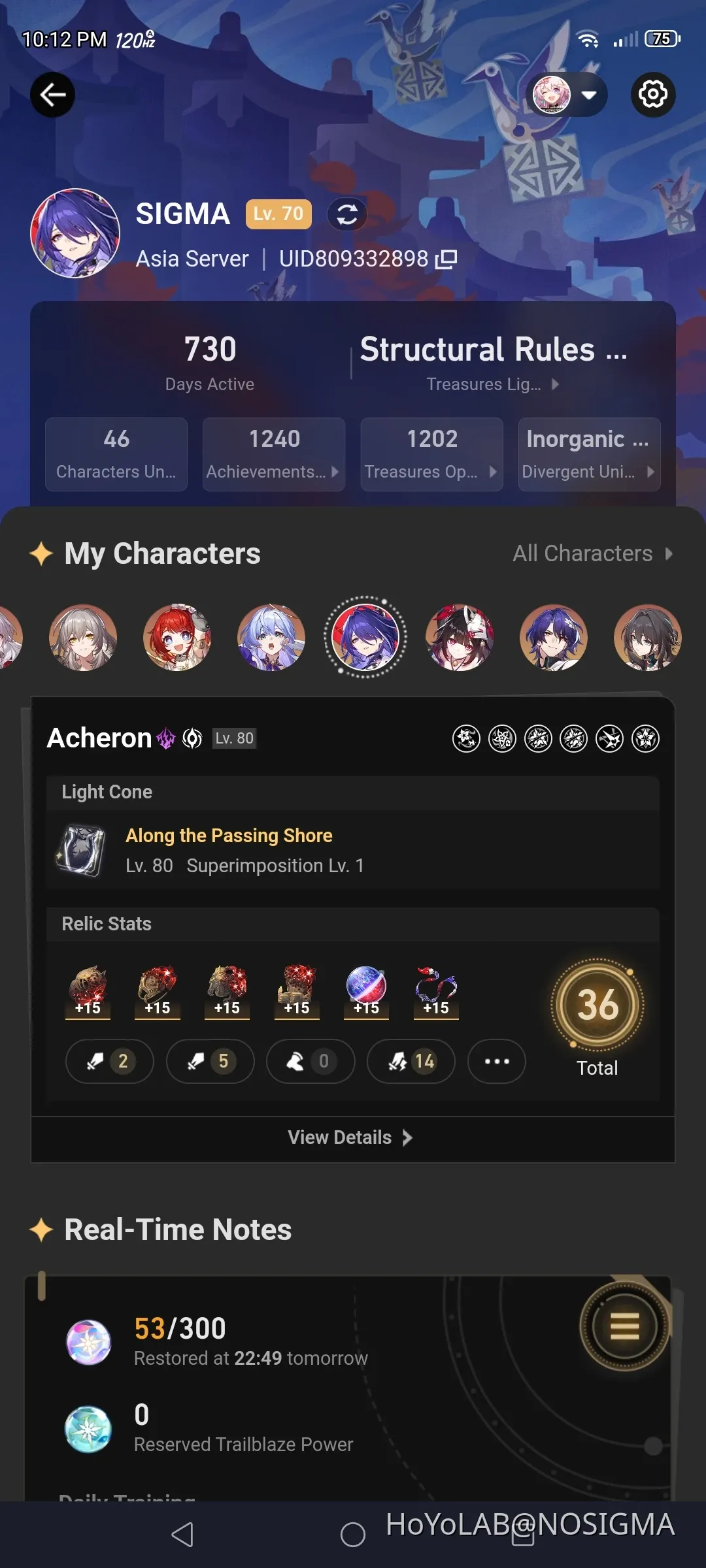 Officially 2 years Login HSR in my account Honkai: Star Rail | HoYoLAB