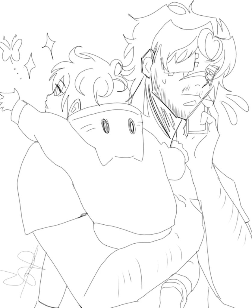 Work in progress sketch of Andurin and Edith (when she was younger ...