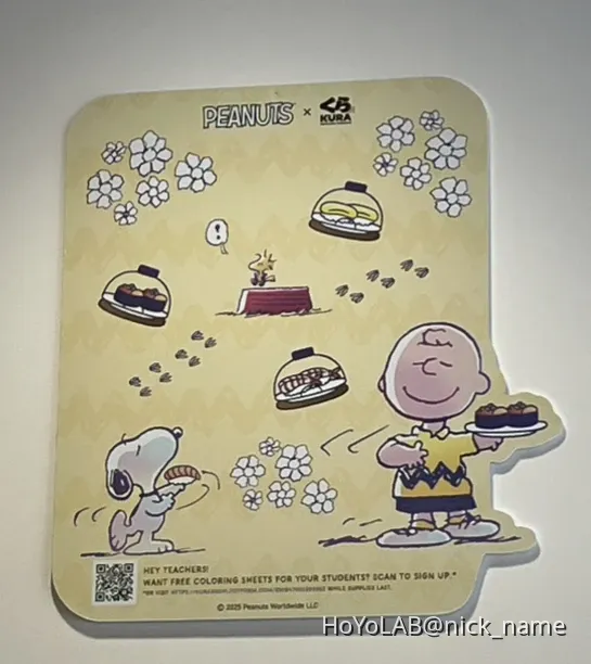 I went to that peanuts Kura sushi Collab. | HoYoLAB
