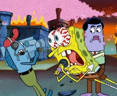 Spongebob angry to reporter | HoYoLAB