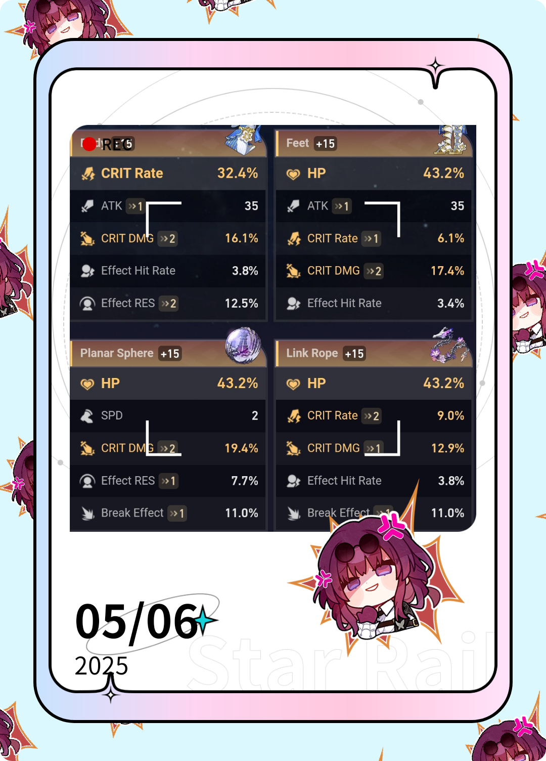 05/06 Diary -# My Character Building Diary Honkai: Star Rail | HoYoLAB