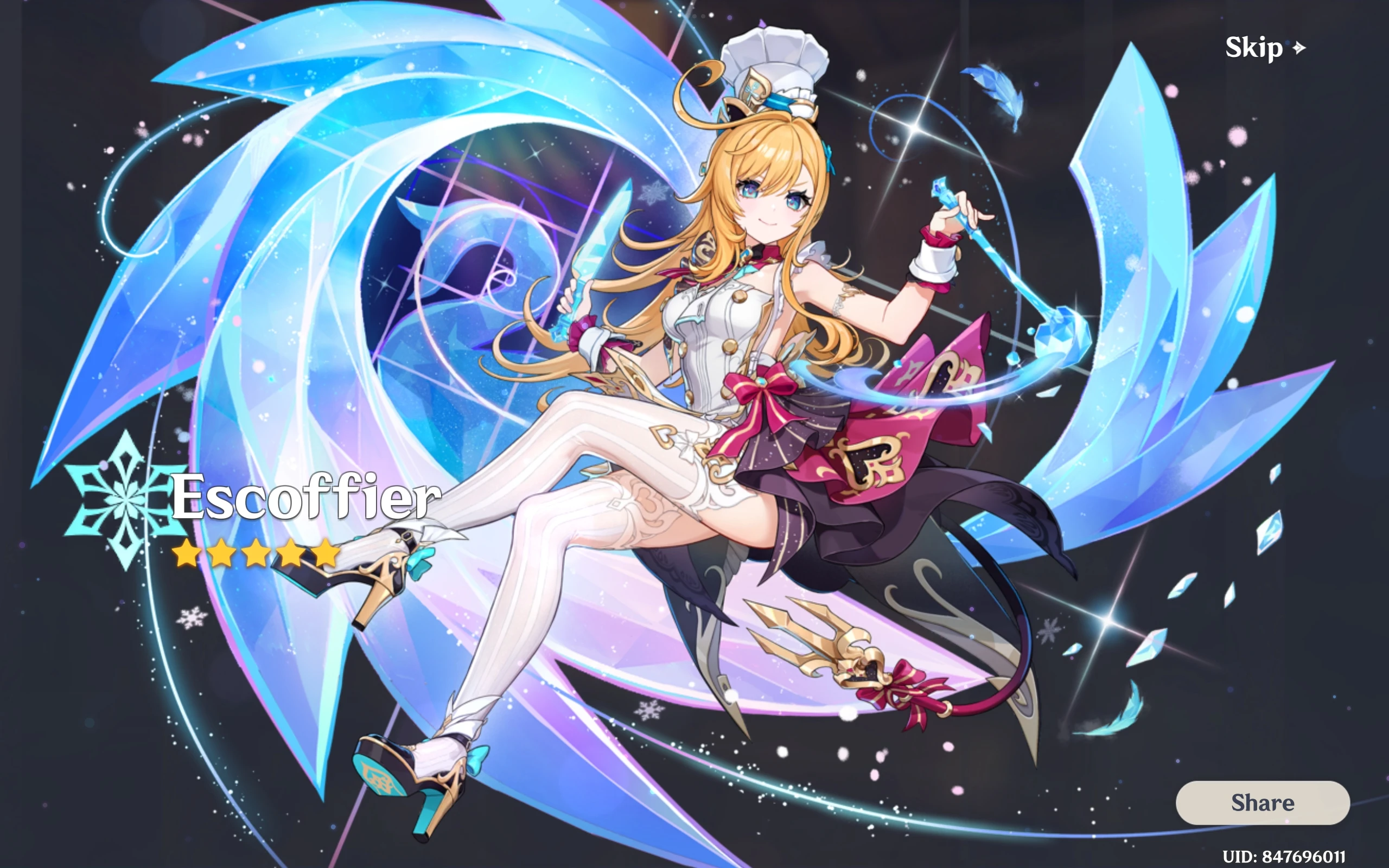 i got escoffier accidentally(and her signature weapon) Genshin Impact ...