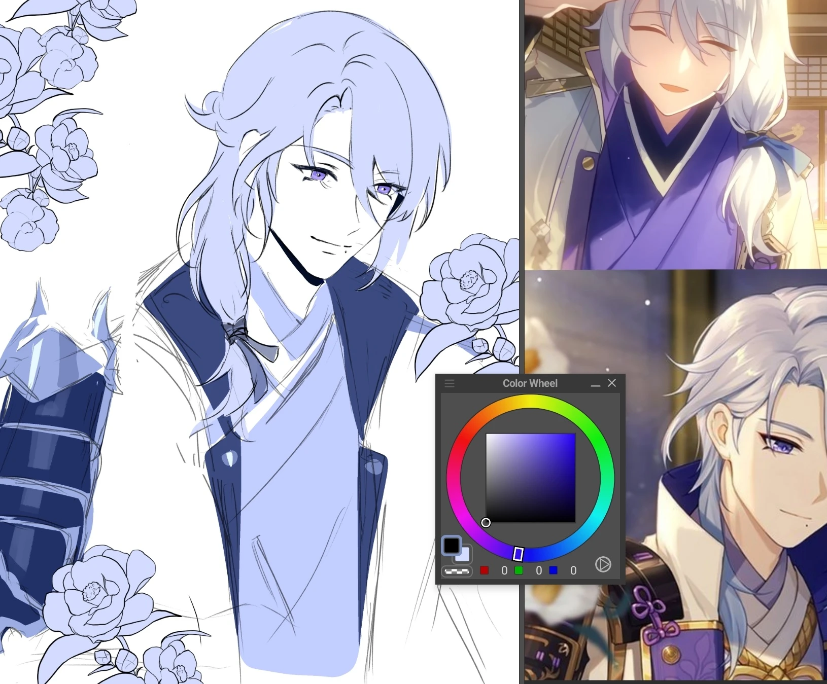 Wip Ayato in his dad's clothes Genshin Impact | HoYoLAB