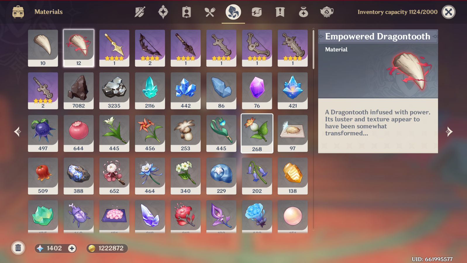 Vitalized Dragontooth changed! Genshin Impact | HoYoLAB