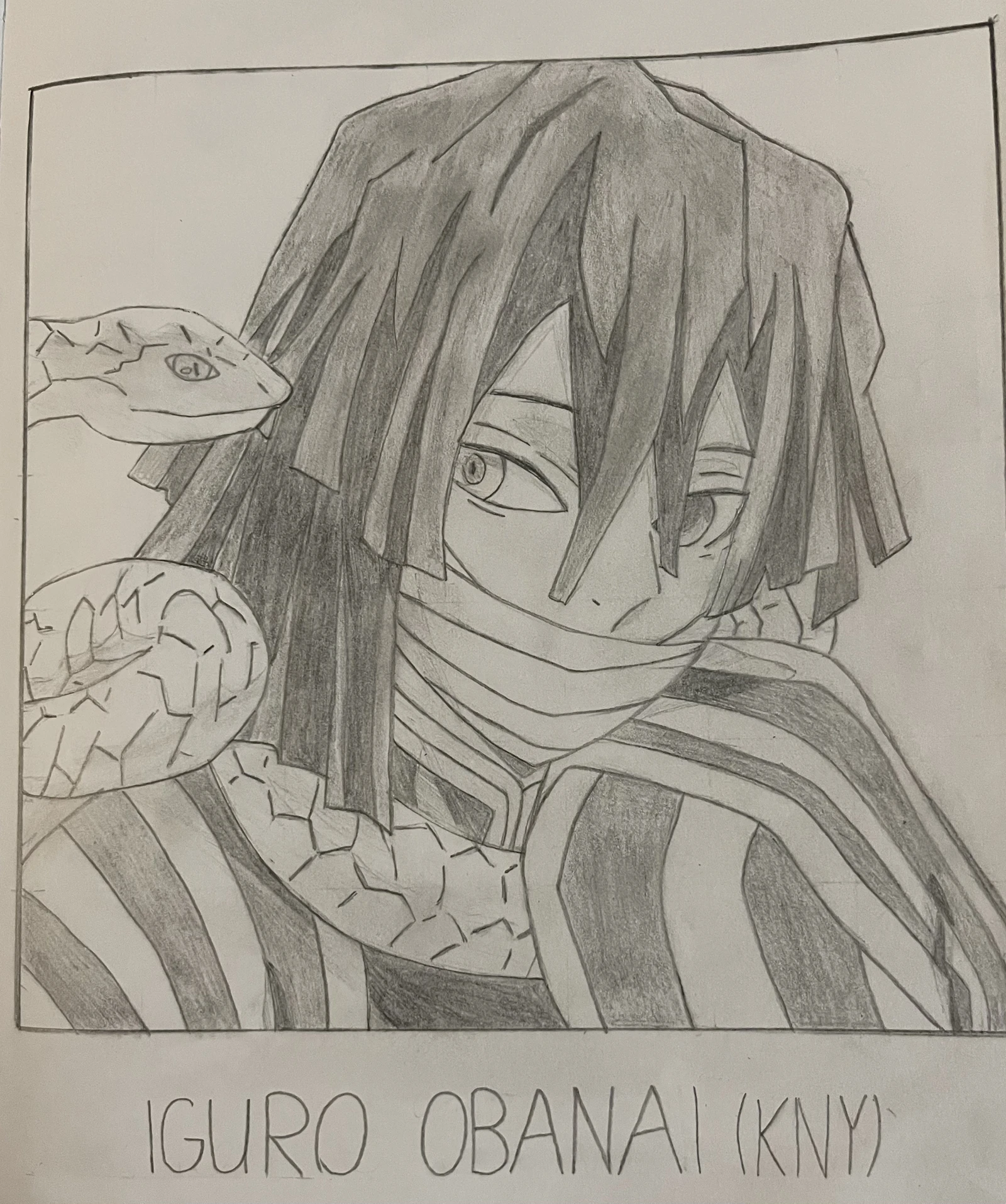 Iguro Obanai (Demon Slayer) drawing Genshin Impact | HoYoLAB