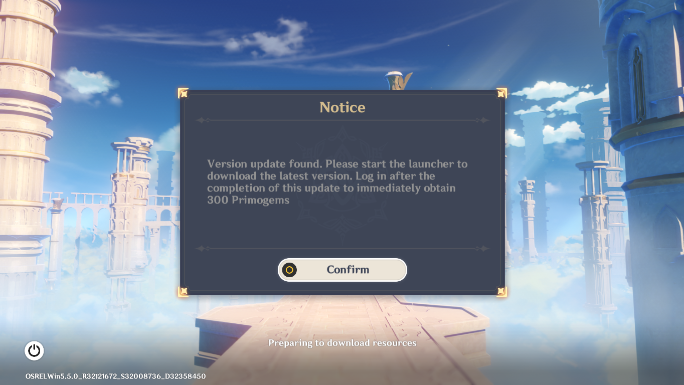 Update error and issue Genshin Impact | HoYoLAB