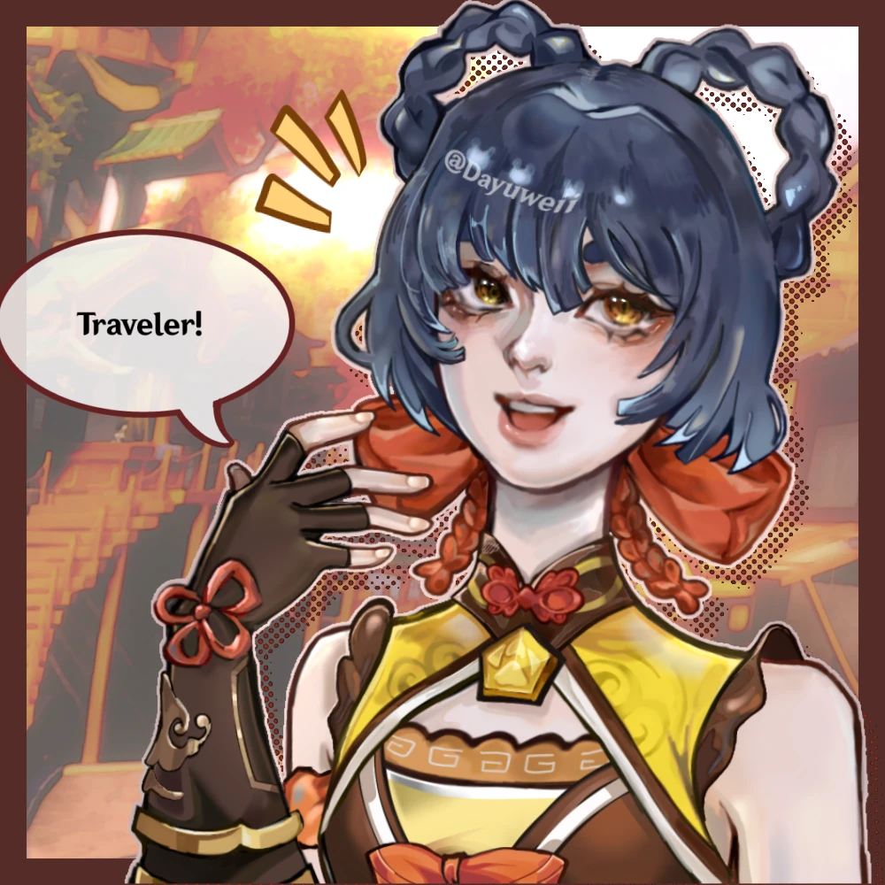 Xiangling Fan art 🧸🌶️ Genshin Impact | HoYoLAB