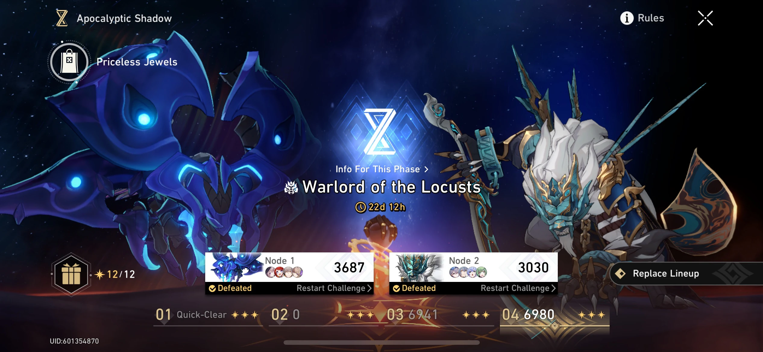 E0S1 Main DPS Silver Wolf FULL STARS Apocalyptic Shadow 4 Honkai: Star ...