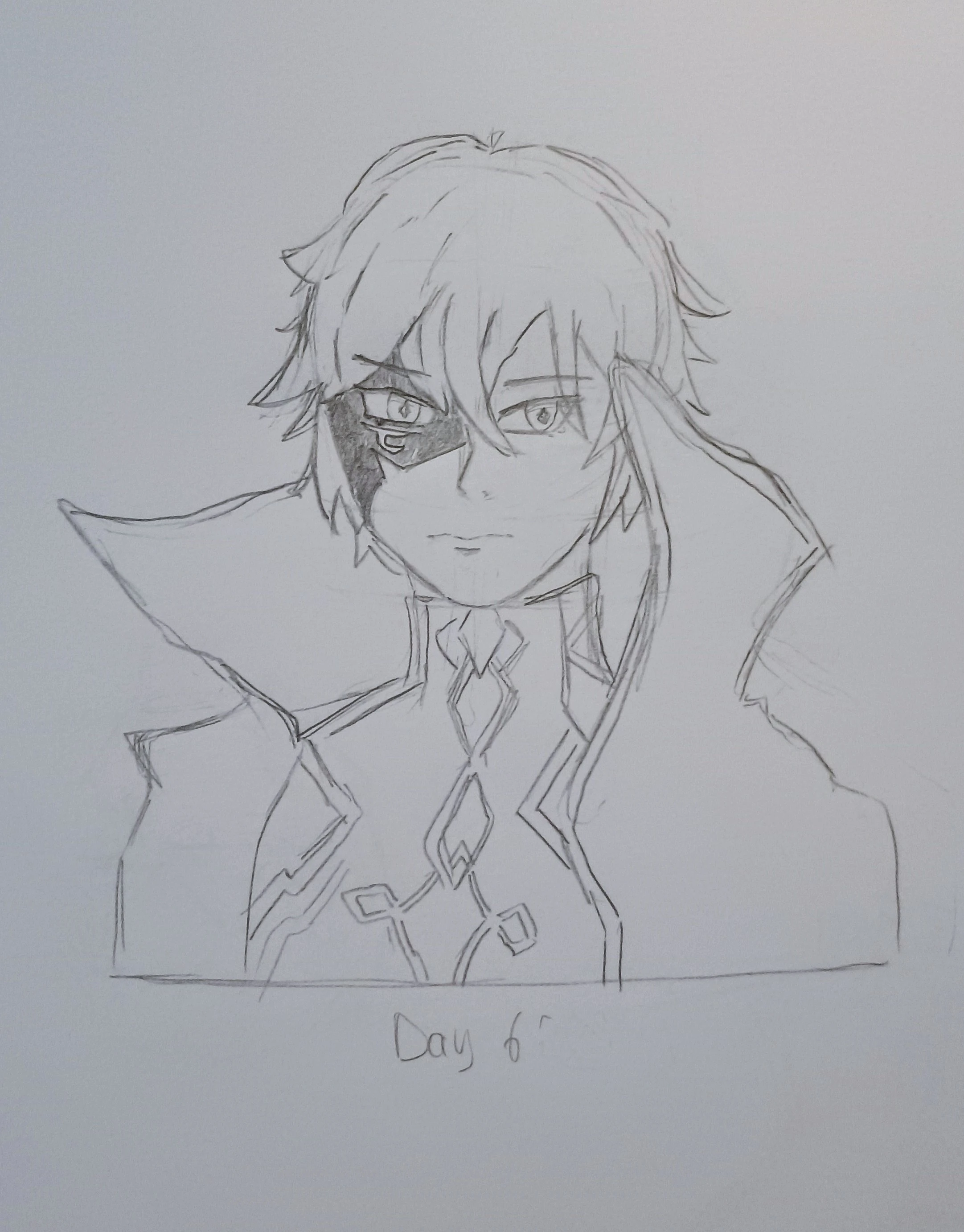 Learning to draw by sketching Dainsleif every day Genshin Impact | HoYoLAB