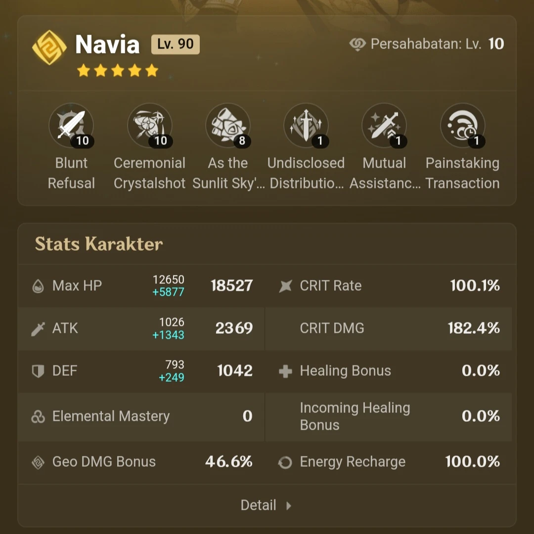 Navia 100% Crit Rate 😁 Genshin Impact | HoYoLAB