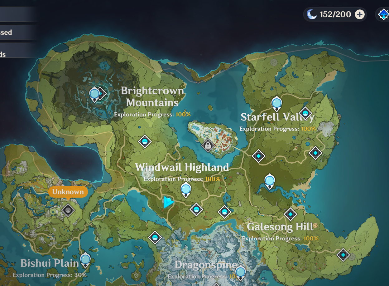 Mondstadt 100% - Complete. Genshin Impact | HoYoLAB