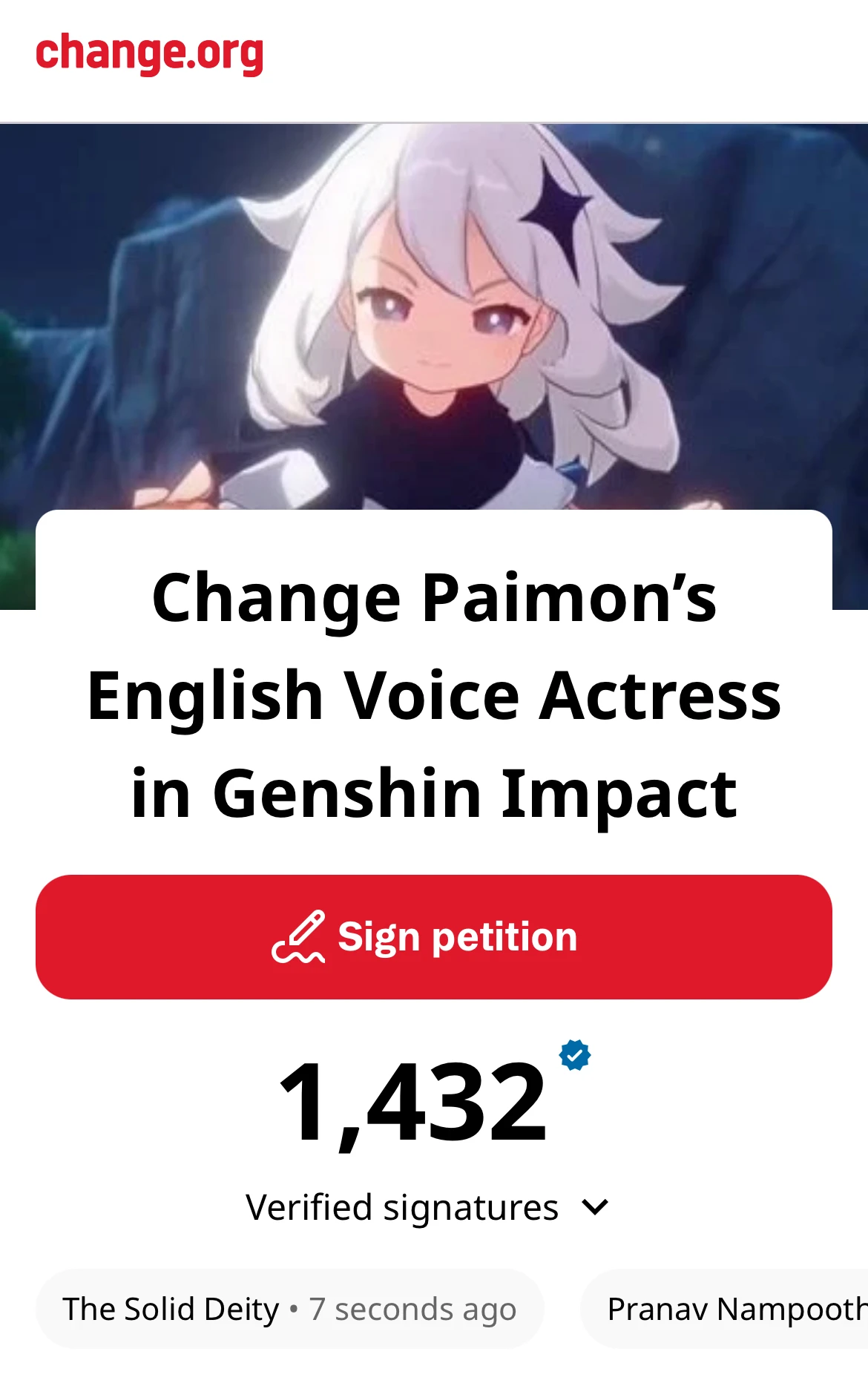 There is now a petition to replace Paimon’s English VA Genshin Impact ...