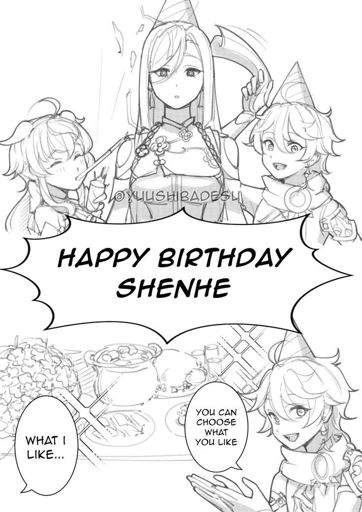 Shenhe being lovely to Aether Genshin Impact | HoYoLAB