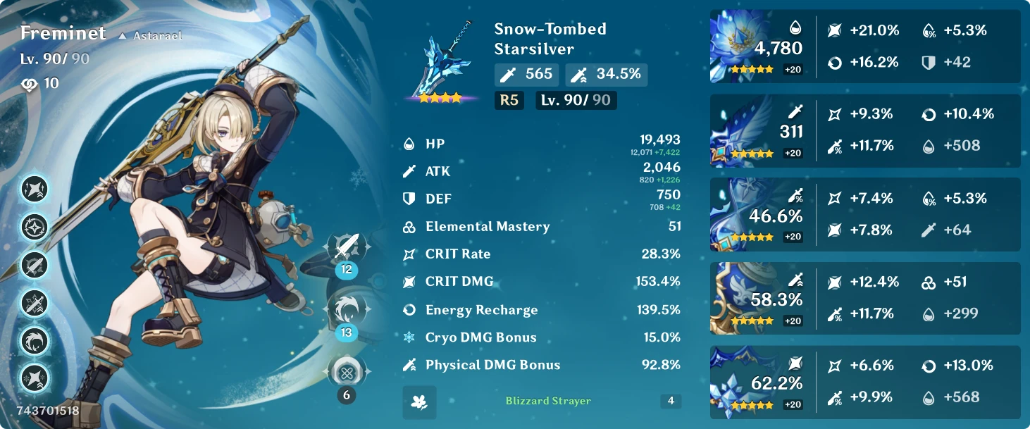 Updated Freminet Build Genshin Impact | HoYoLAB
