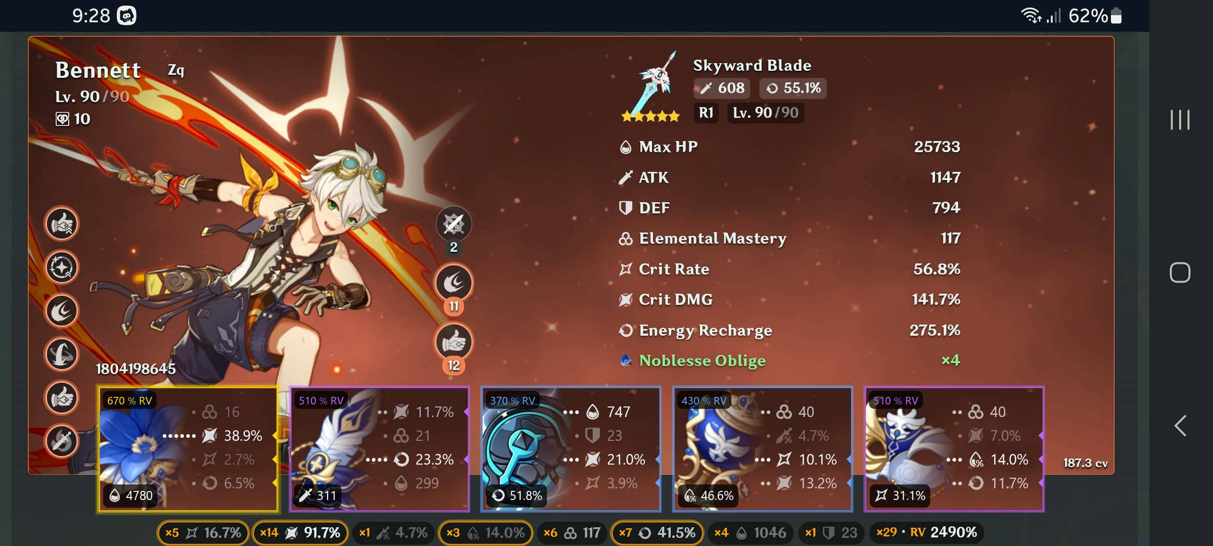 My bennett build Genshin Impact | HoYoLAB