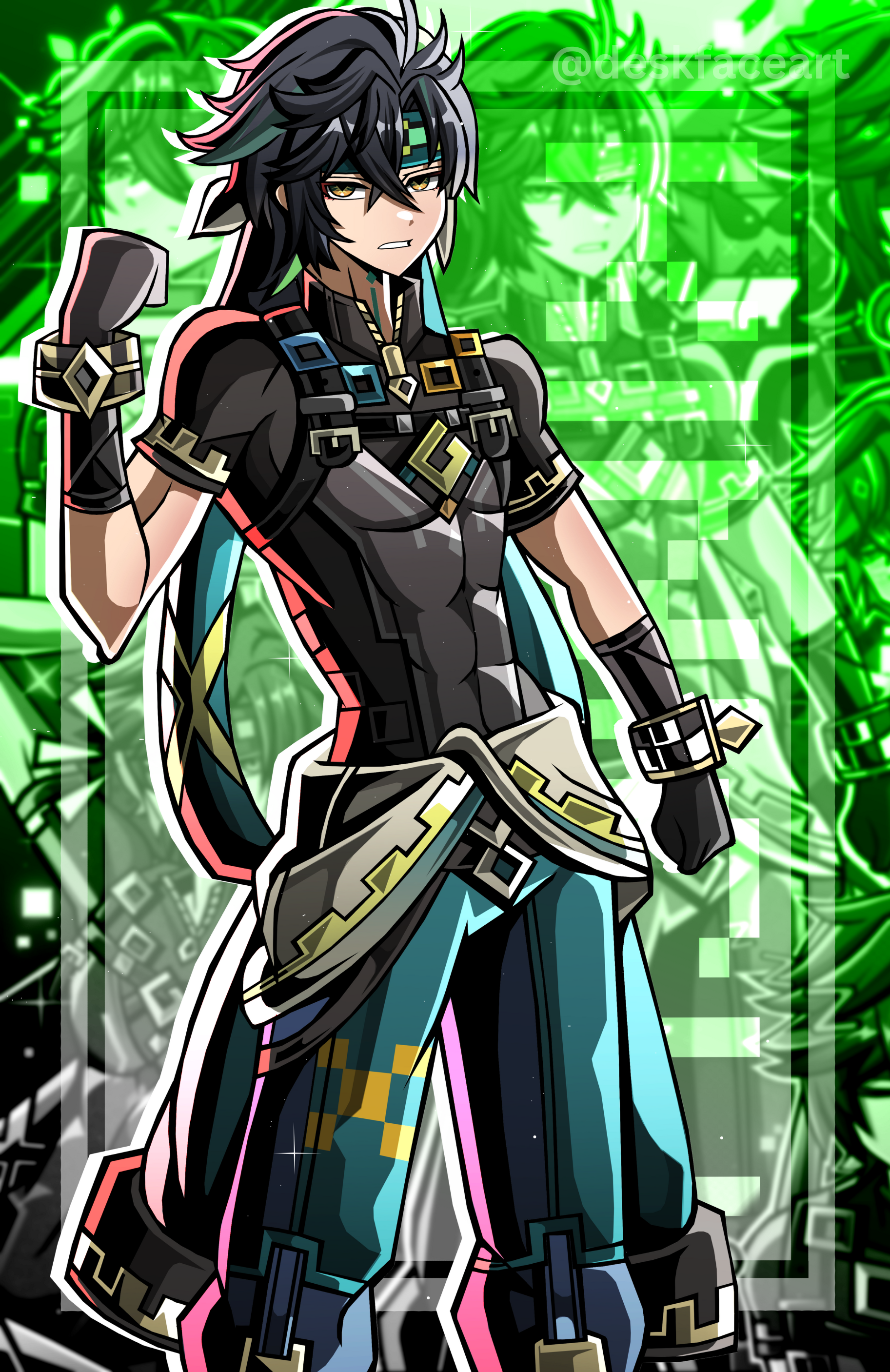 [Drawing random Kinichs] Day 1 : he gyatt them cornered Genshin Impact ...