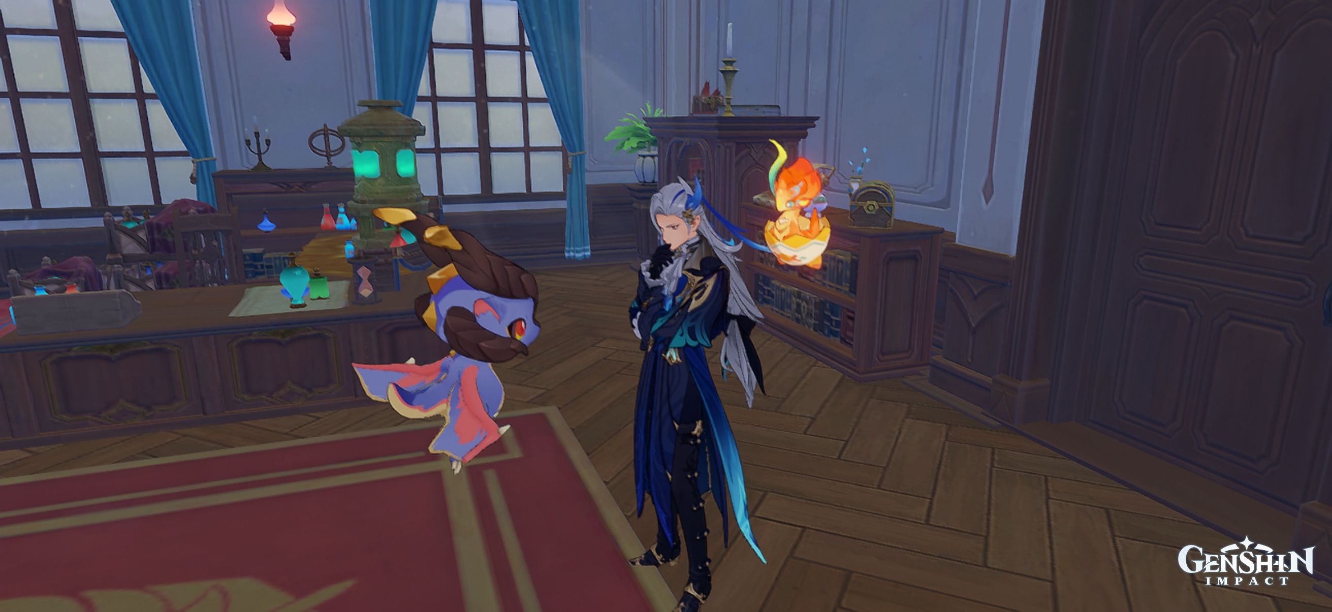 Neuvillette meets mini Durin. Genshin Impact | HoYoLAB