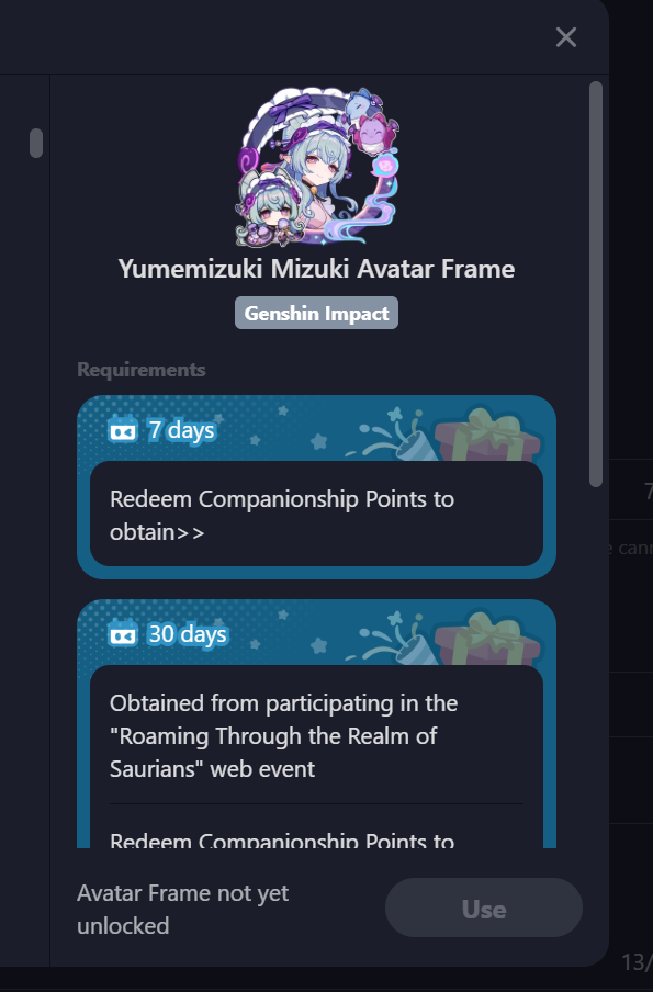 How to earn Mizuki avatar frame? Genshin Impact | HoYoLAB