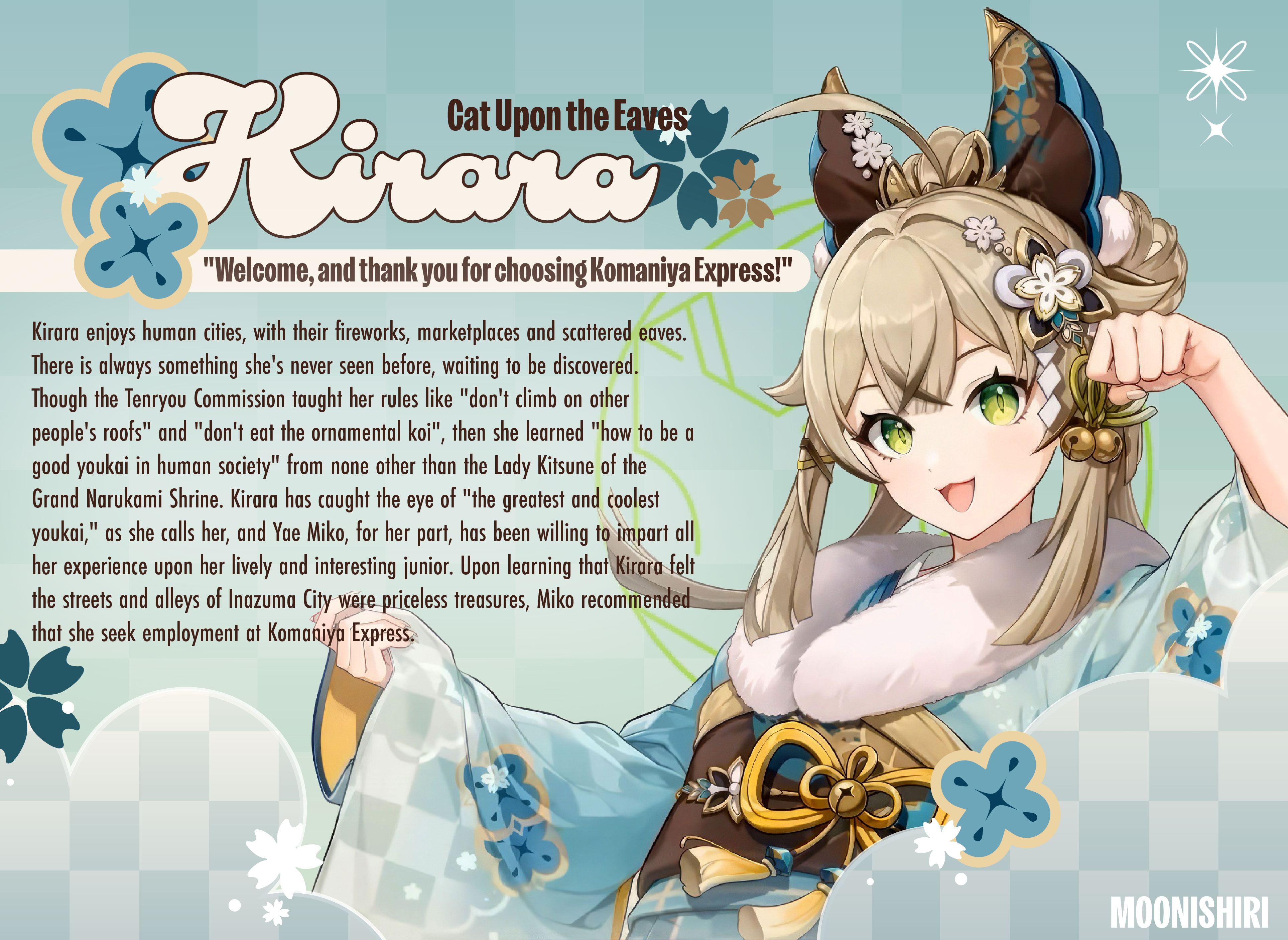 made a silly little design for kirara