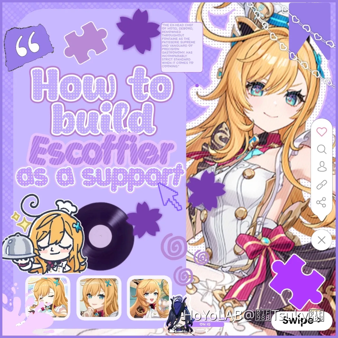 How to build Escoffier as a support!🎀 Genshin Impact | HoYoLAB