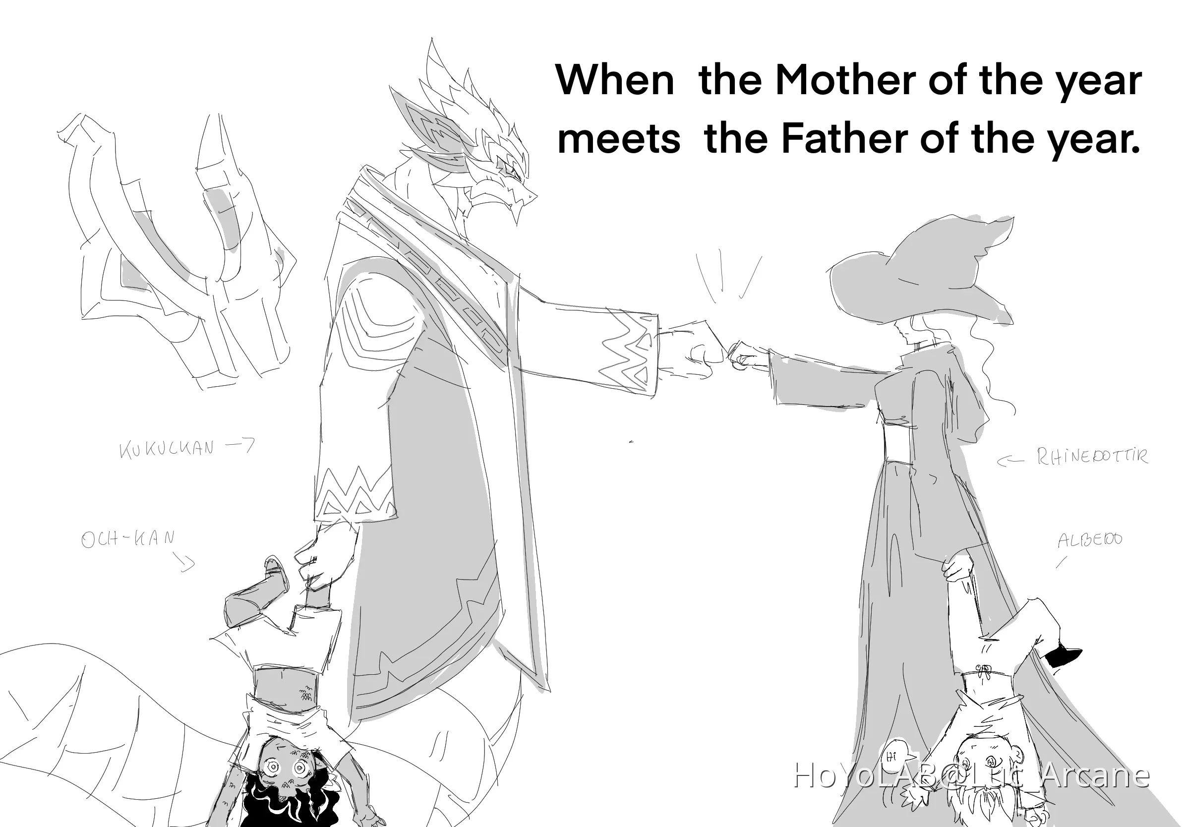 When the Mother of the Year meets the Father of the Year Genshin Impact ...