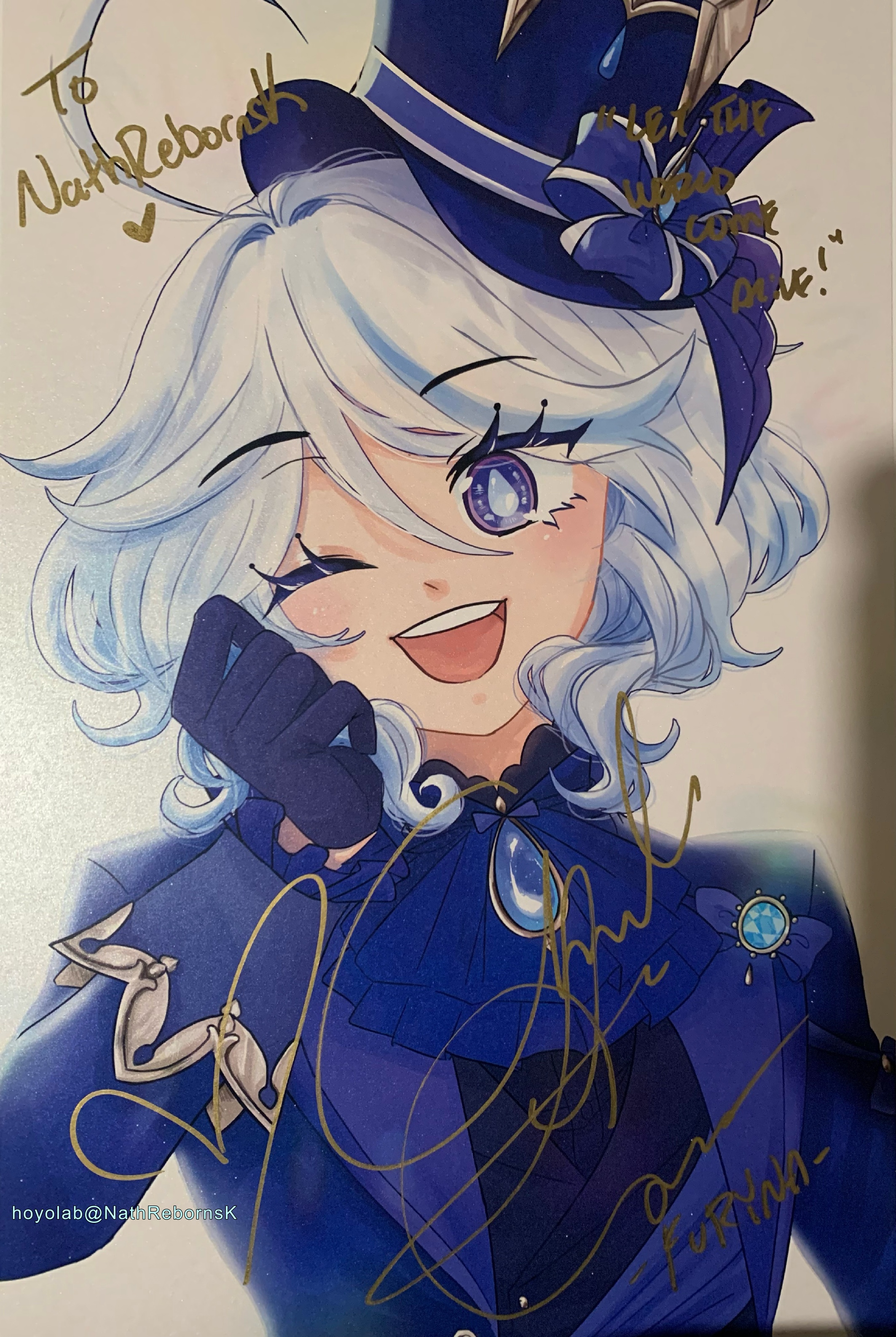 I meet Amber Lee Connors and I got her autograph signing... Genshin ...