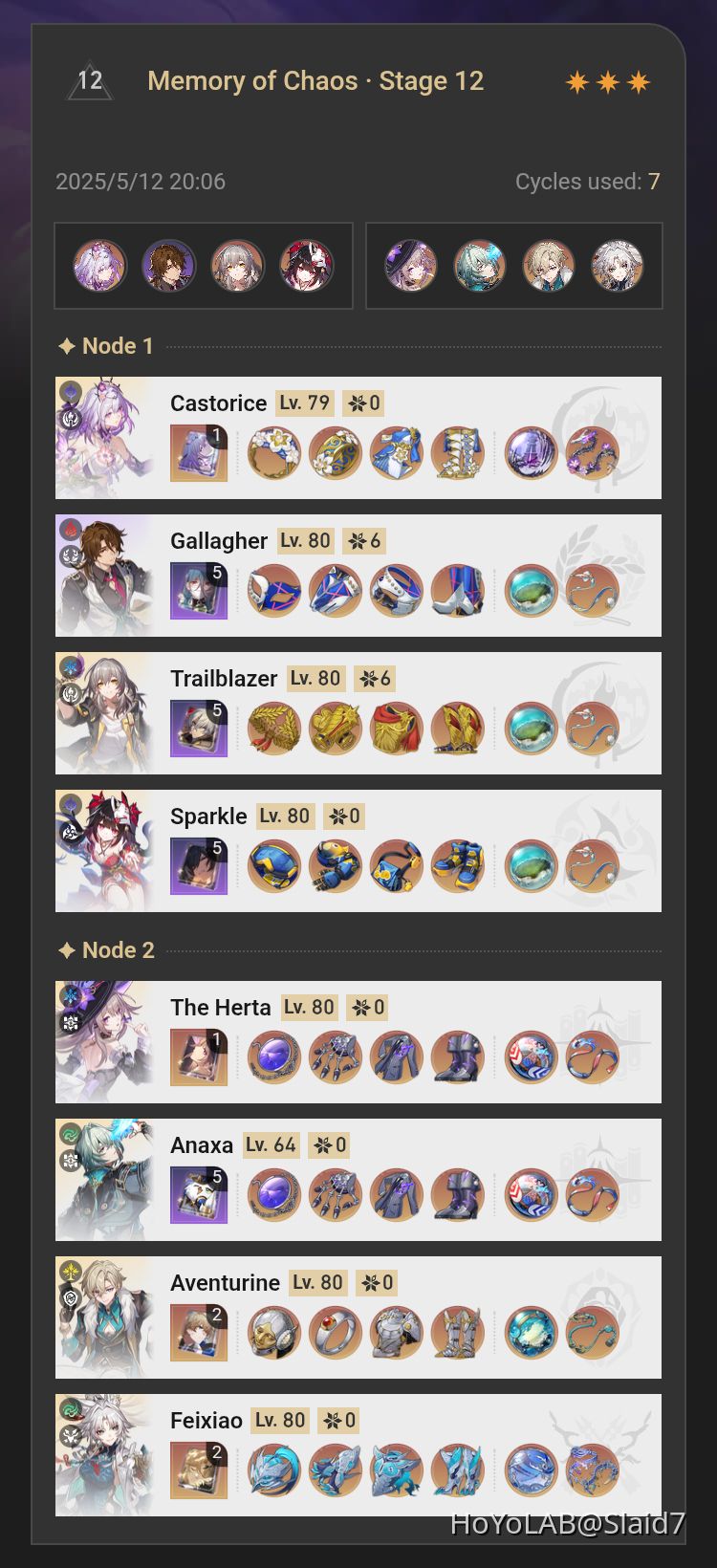 3⭐️ 7c 3/4 Breath of the Othershore Moc12 Honkai: Star Rail | HoYoLAB