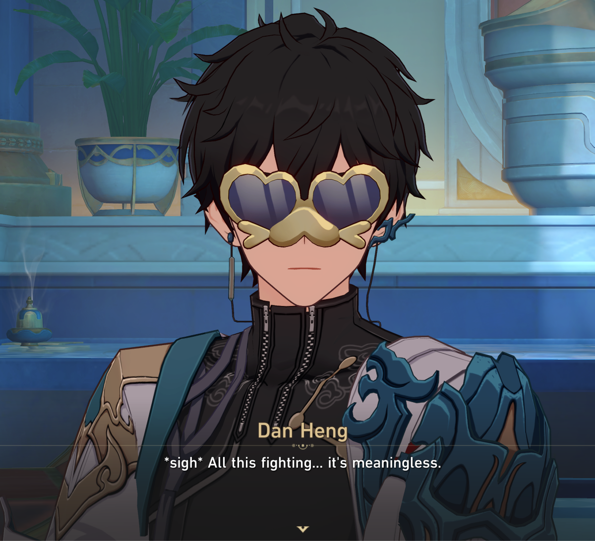 Screenshot of the Day: Dan Heng conveys his typical opinion on the ...