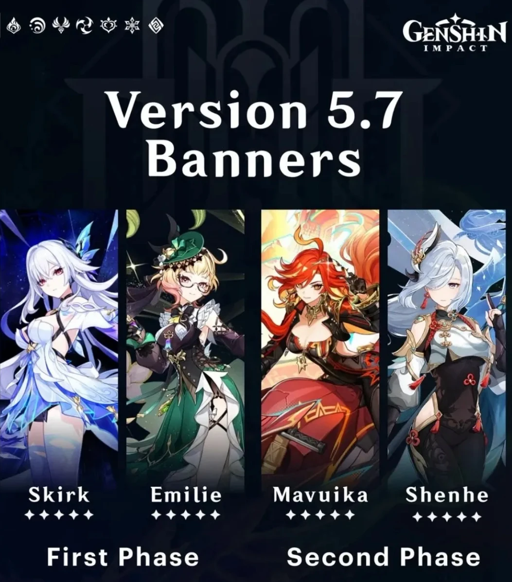 Banners 5.7 Genshin Impact | HoYoLAB