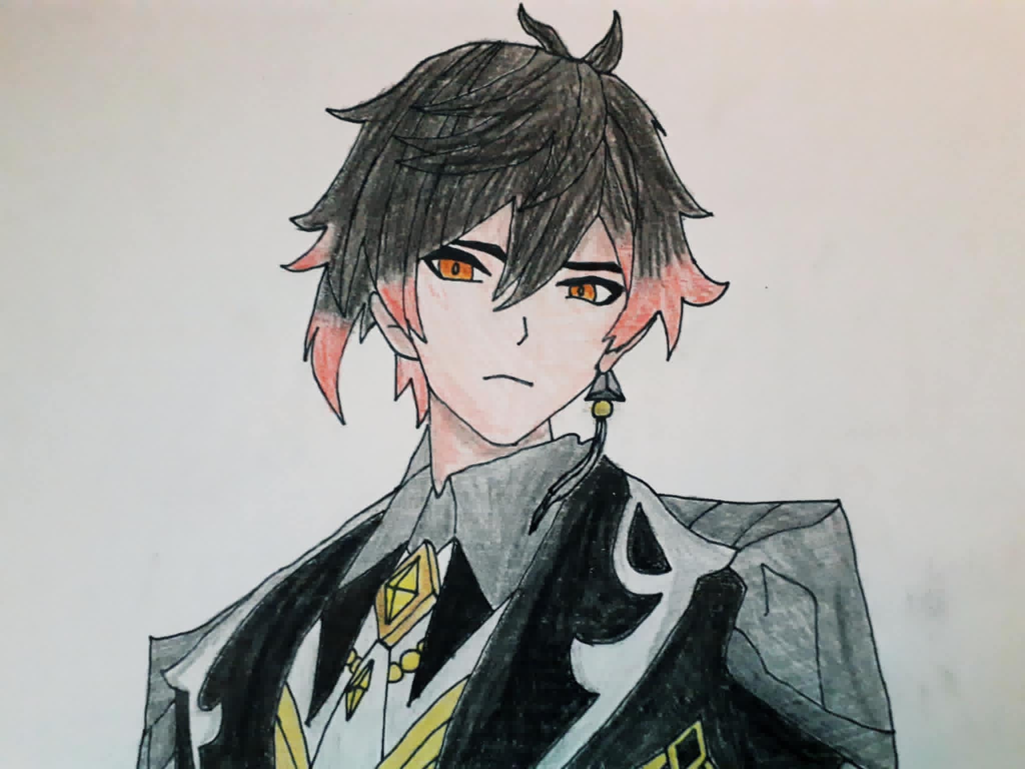 Zhongli Drawing Fan Art Genshin Impact | HoYoLAB