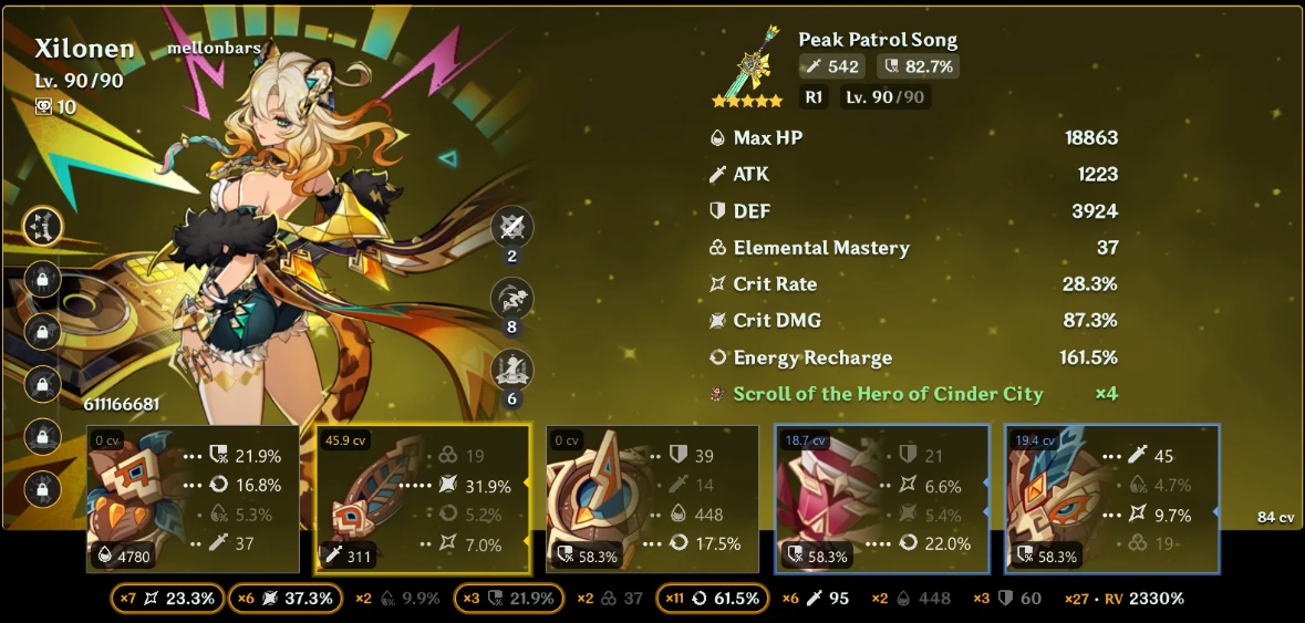 how does one build Xilonen properly? Genshin Impact | HoYoLAB