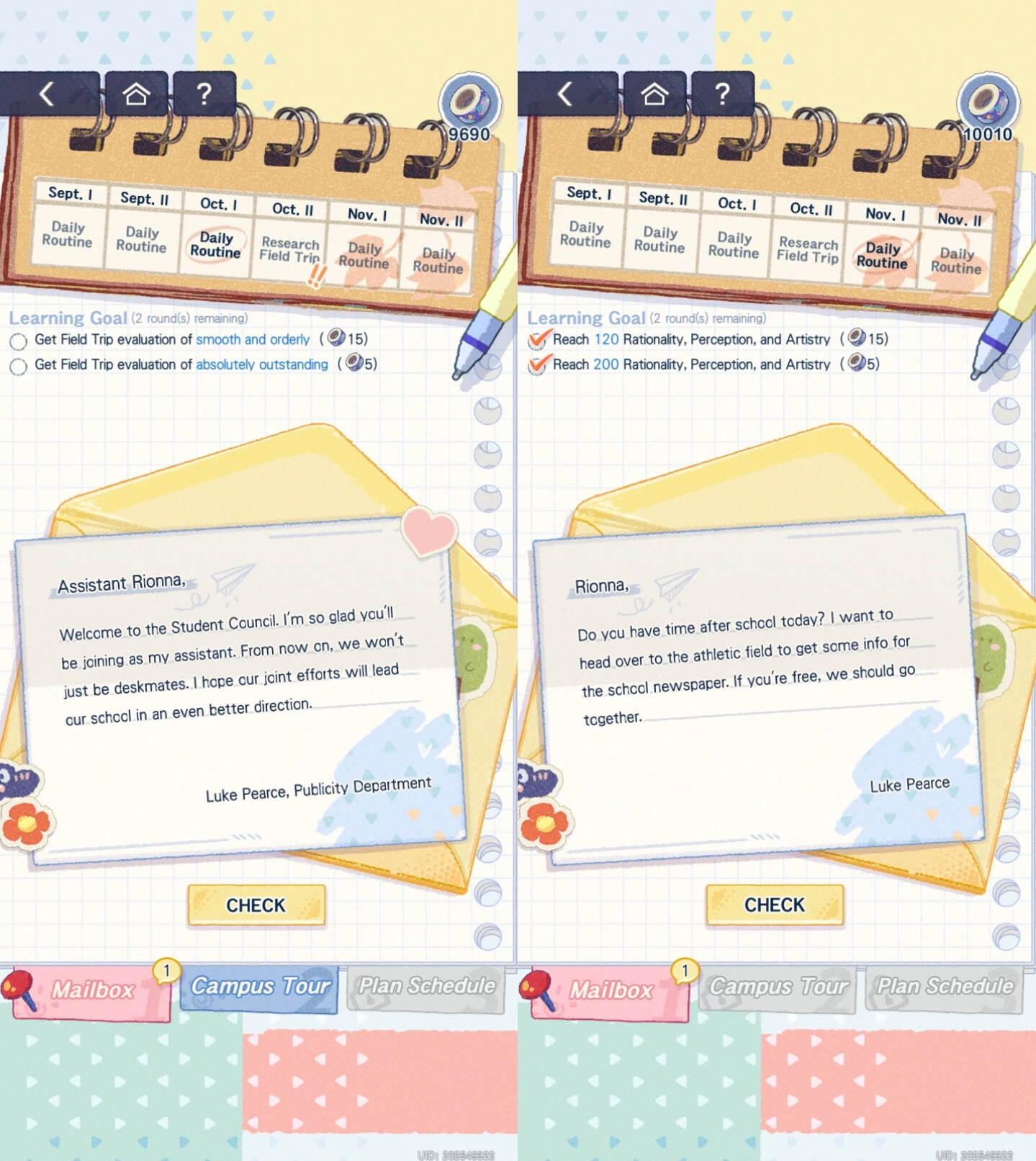 Forever Young Mailbox: Luke's Cheerful Messages 💌💛 Tears of Themis ...