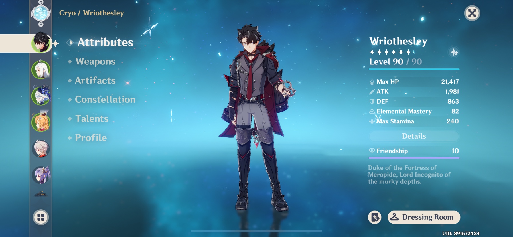 Updated F2P Wriothesley Build (Showcase in the comments) Genshin Impact ...