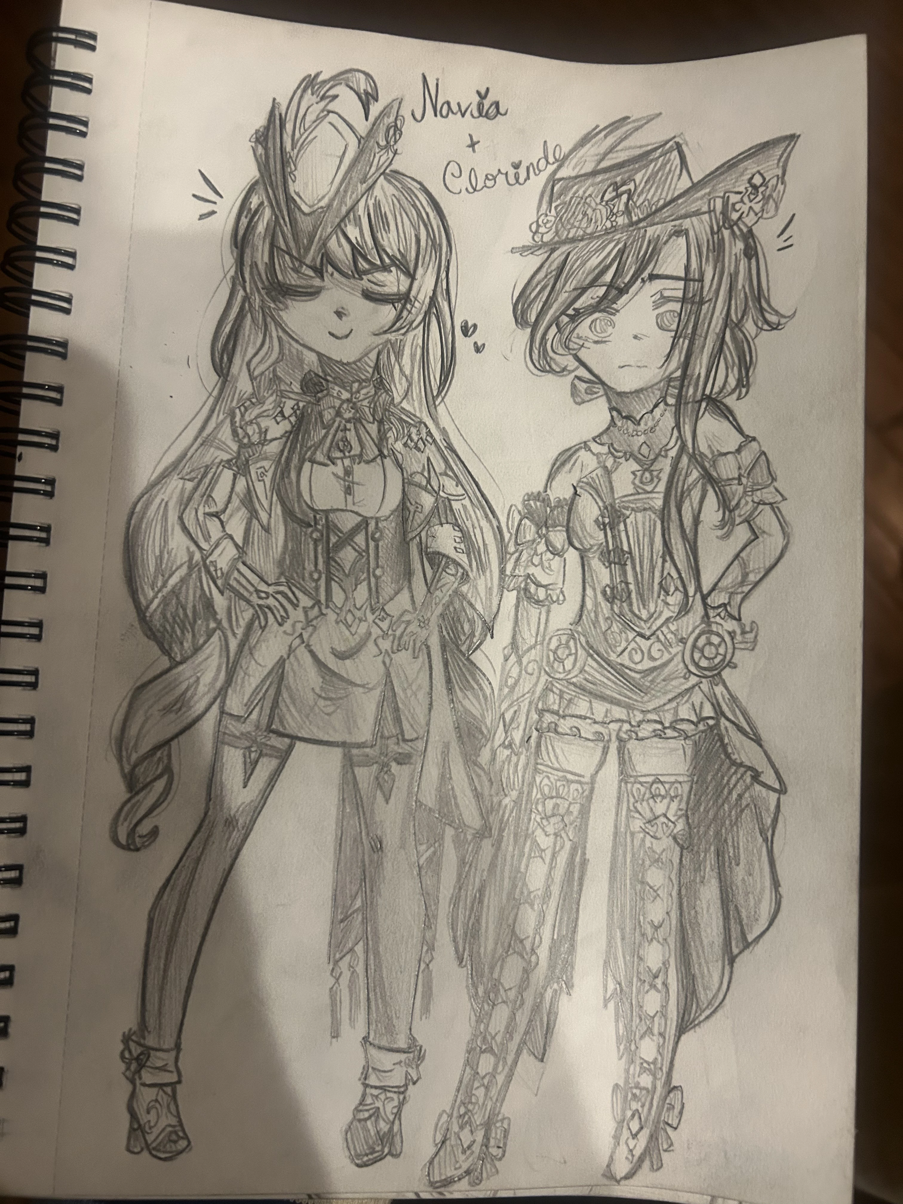 Navia and Clorinde outfit swap! Genshin Impact | HoYoLAB
