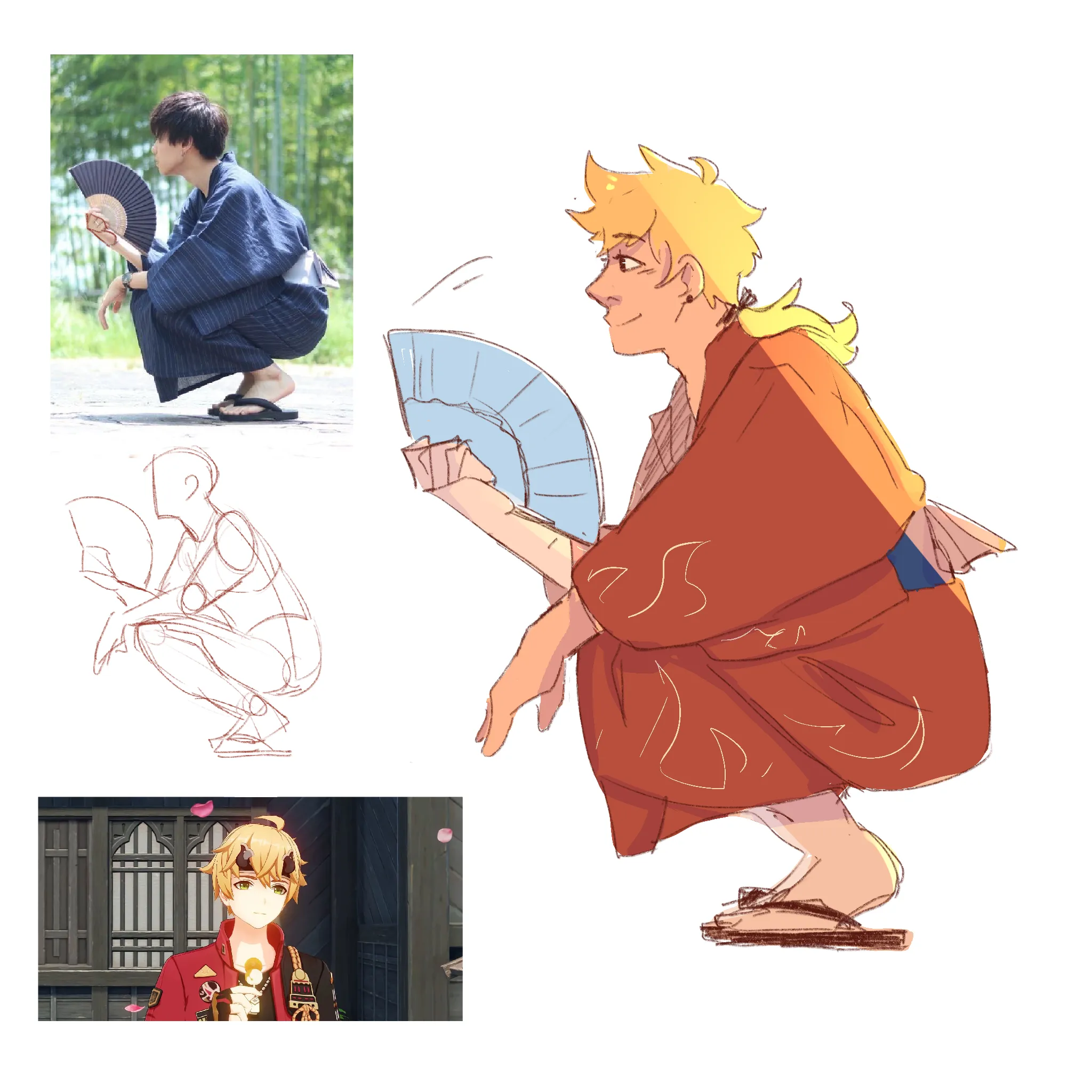 pose studies (2/3) Genshin Impact | HoYoLAB