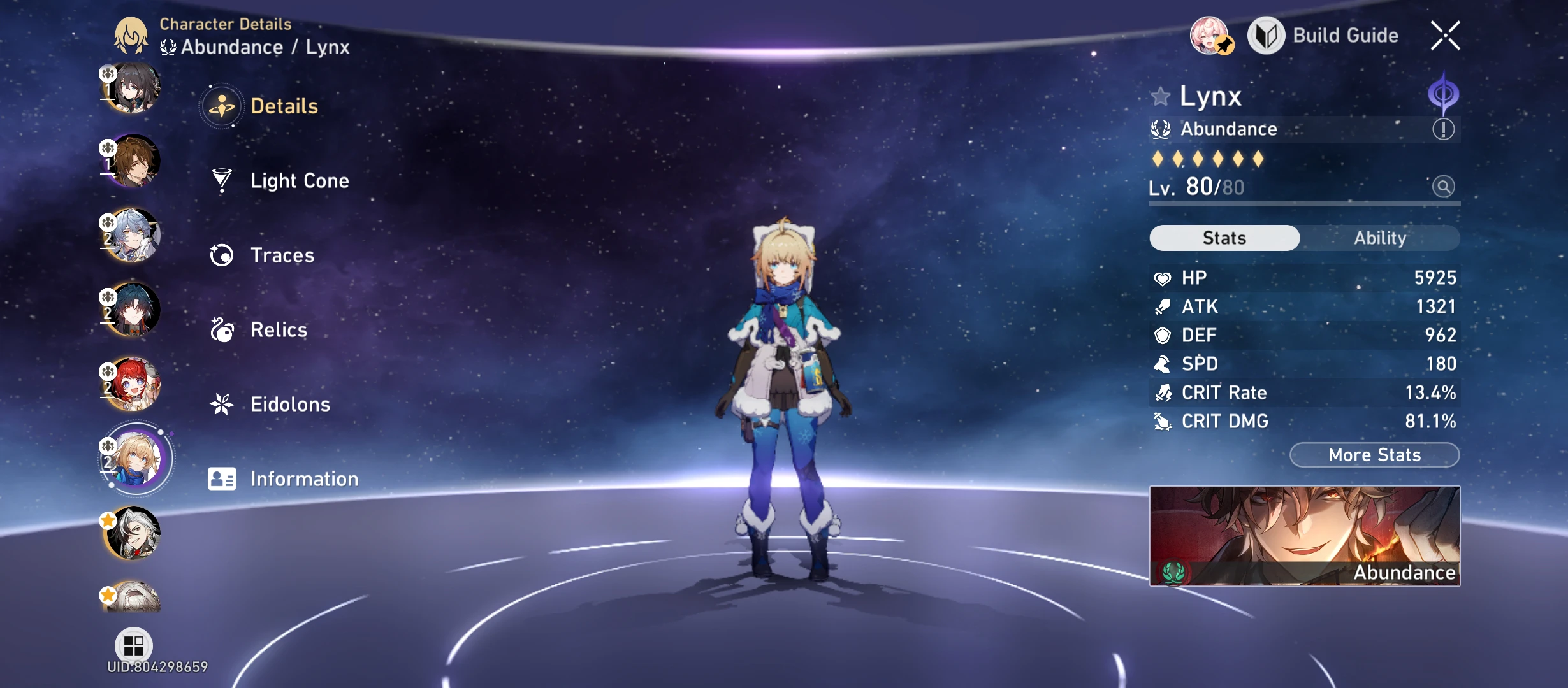 "Can't sleep" *decides to build Lynx, she's now cracked Honkai: Star ...