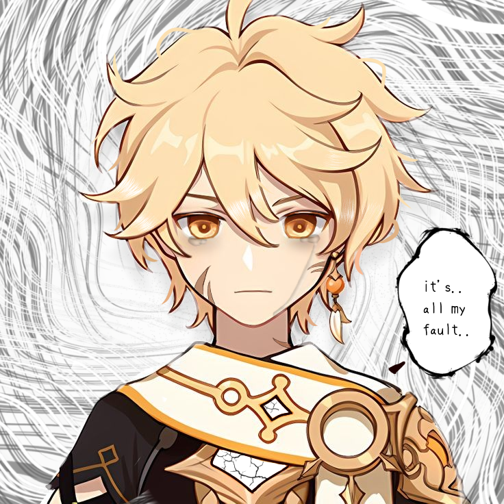 if aether lost lumine au! this is just a small redesign if the traveler ...