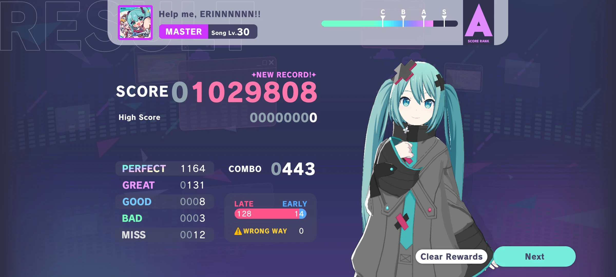 My attempt on help me erin master