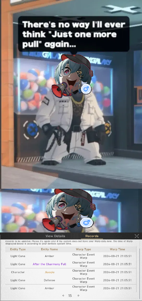 No more.... no more..... not .... nope ... there is no reason .... nope ...