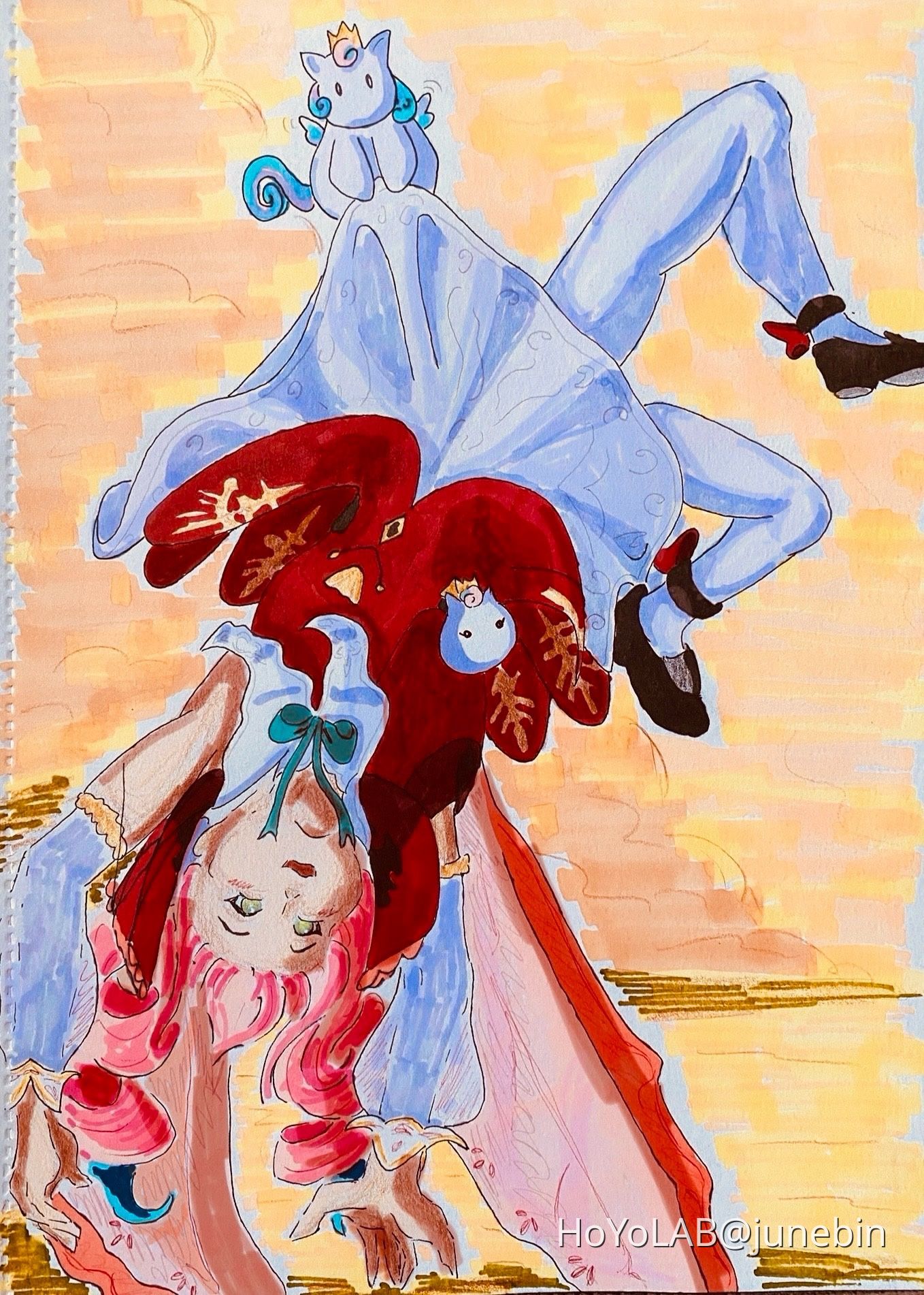 day 27 drawing hyacine everyday to manifest luck for her banner Honkai ...