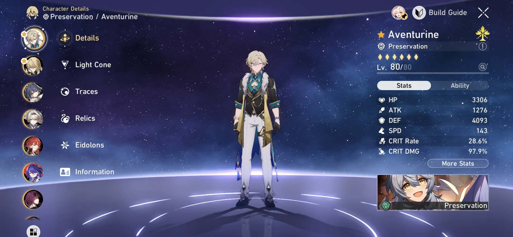 which stats does Aventurine need? Honkai: Star Rail | HoYoLAB