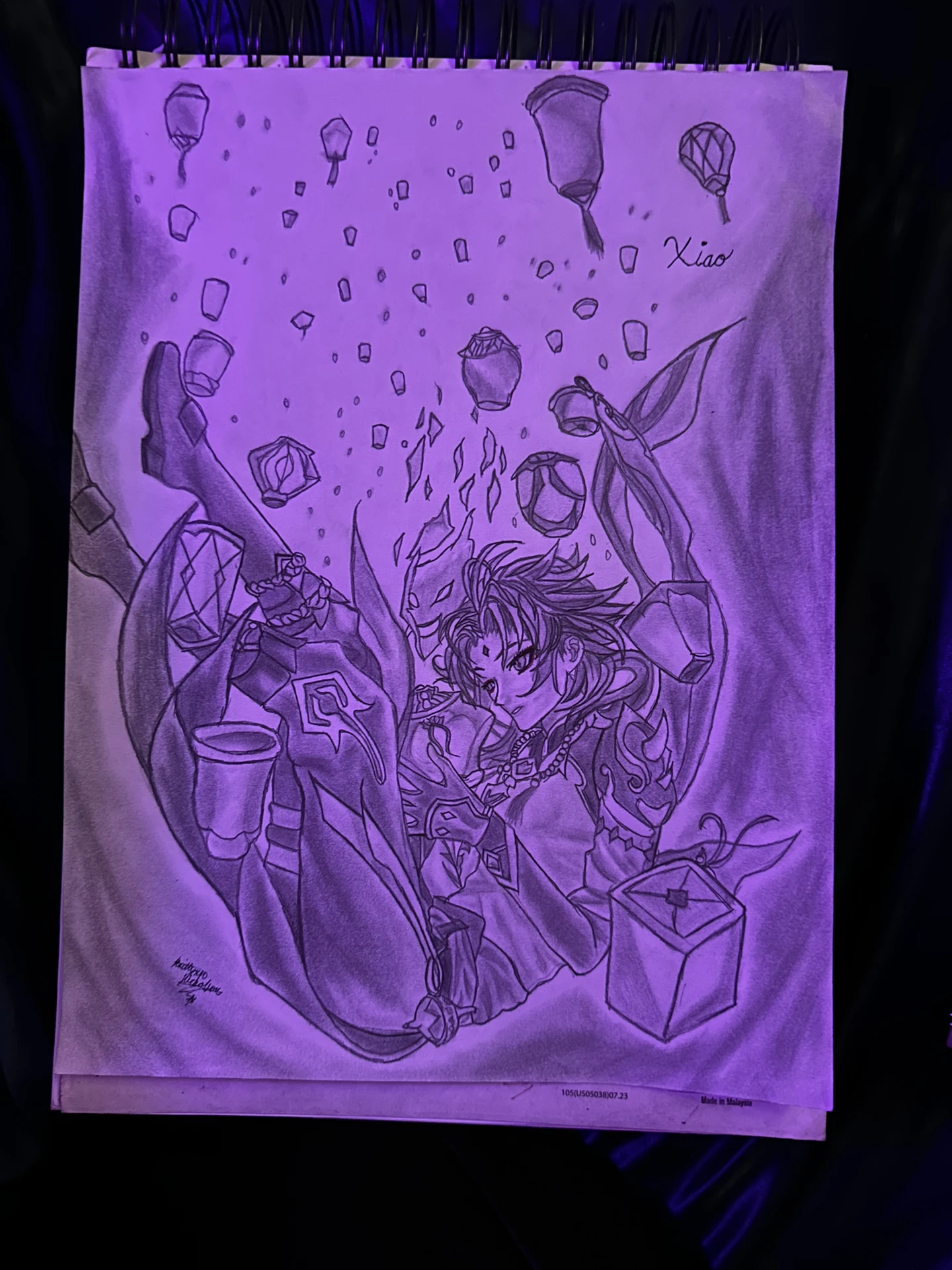 Xiao drawing!! Genshin Impact | HoYoLAB