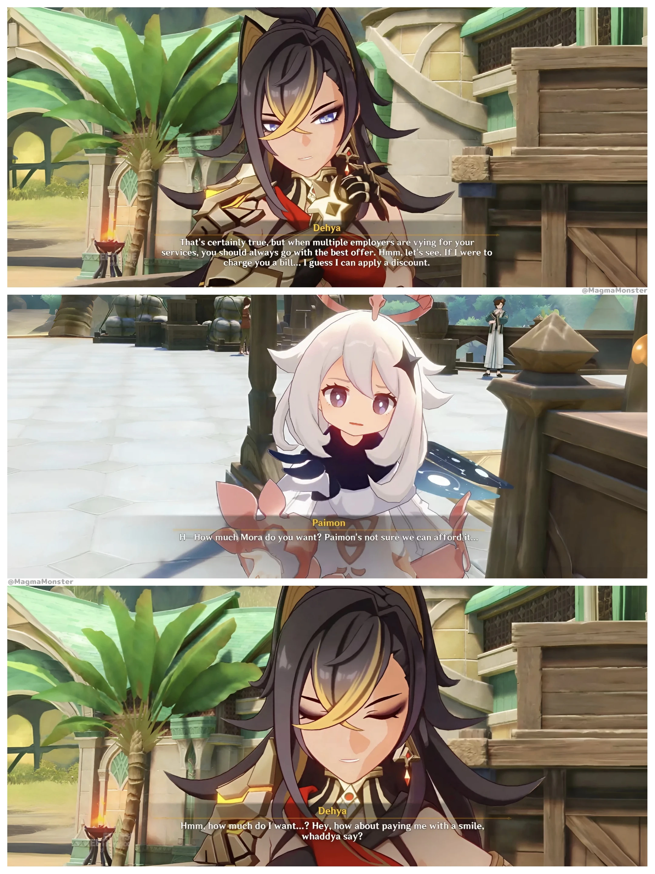 Paying Dehya with a smile (⁠ ⁠^⁠‿^⁠) Genshin Impact | HoYoLAB